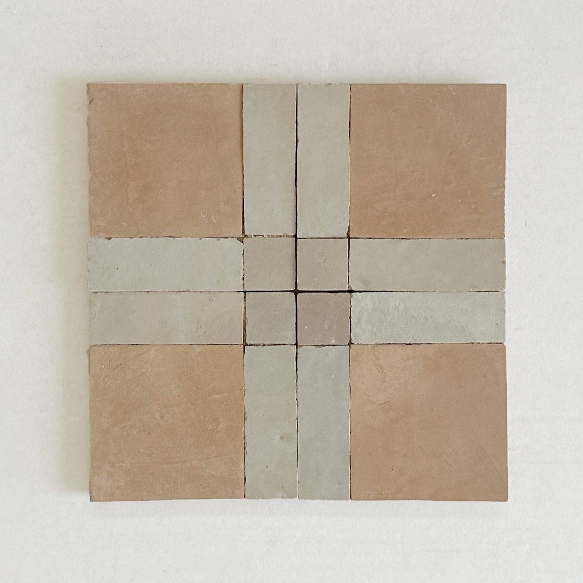Moroccan Zellige Mosaic EZR0226 Clay, Oat & Dust