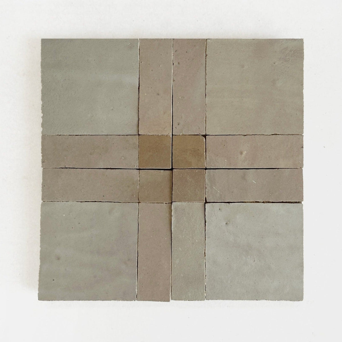 Moroccan Zellige Mosaic EZR0226 Latte,Oat & Dust
